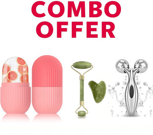 JLP Ice Roller with Jade Roller & 3D Face Massager - Price in India ...