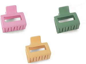Kidzoo 3pc Square Hair Claw Clips 2" Hair Clip for Long Thick Thin Hair ...