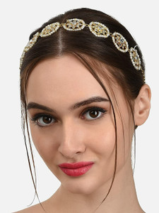MEDBUDDY Matha Patti Head Chain Traditional Headband Kundan Studded ...