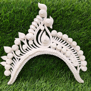 BengCraft Bengali Wedding Bridal Shola Crown Mukut Topor Sola Biyer ...