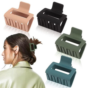Trendy Club 4 Pieces Small Size Hair Clutcher Hair Claw for Girls and ...