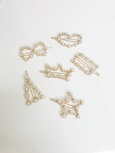 Today Fashion New Trending Pearl Studded Different Design Shaped Hair ...