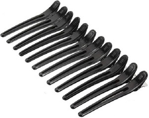 Inoin Salon Hair Cutting Clips Flat Metal Section Clip Salon ...