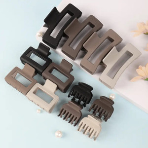 Glamezone Matte Multi Design Hair Claw Clip Clutcher Accessories Combo ...
