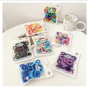 Vivalace 100 Pieces Baby Girl's Mini Elastic Soft Rubber Hair Bands ...