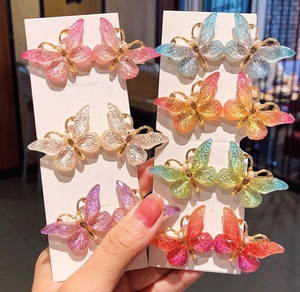 sparkal Butterfly Multi colour Hair Clips Pack of 7 For Girls and Women ...