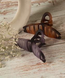 àLa moda clutch clip for Girls & Women (Pack of 2) - Brown/Mauve Hair ...