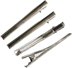 EverydaySale Silver Metal Hair Clips with Teeth - Skinny Alligator ...