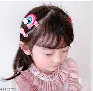 SUNBIRD Kids Hair pin for Baby Girls Toddlers With Cartoon Stickers ...