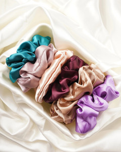 sazzle Women Satin Soft Hair Scrunchies Scrunchy/Crunchy Hair Ties Hair ...