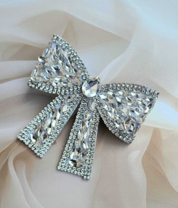 Dreamish Hair Accessories Embellished Hair Bow Clip With Stone Fancy ...