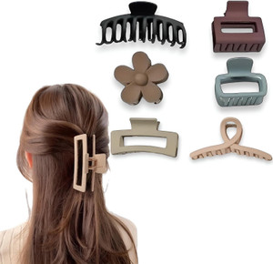 Rubela 6 Hair Claw Clips Variety Pack, Different Sizes (Large, Medium ...