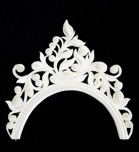 BengCraft Bengali Wedding Bridal Shola Crown Mukut Front Topor Sola ...