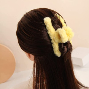 Vivalace Women And Girls Multi colour Fur Hair Clutcher Pack of 6 Hair ...