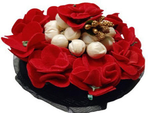 Creative Universal Flower Juda Bun Hair Flower Gajra for Wedding for ...