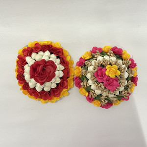 GuruEmbellish Hair Bridal Bun Gajra Flower Artificial Juda Accessories ...
