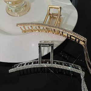 Today Fashion New Trending Silver & Golden Diamond Studded Metal Hair ...