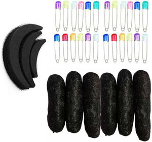 Sharum Crafts 3pc puff set 6pc Banana Puff Maker & 24 Multi Safety Pin ...