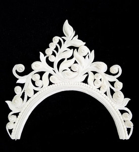 BengCraft Bengali Wedding Bridal Shola Crown Mukut Front Topor Sola ...