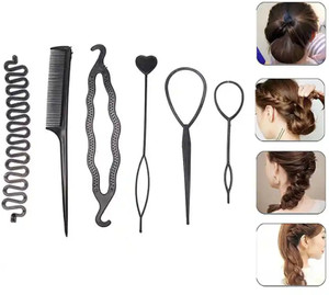 Kidzoo 6Pc Hair Braiding Tool, DIY Hair Styling Tool, French Braid Tool ...