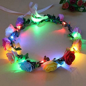 Quick Tiara with led for Girls Floral Crown/Birthdays Parties Head Band ...