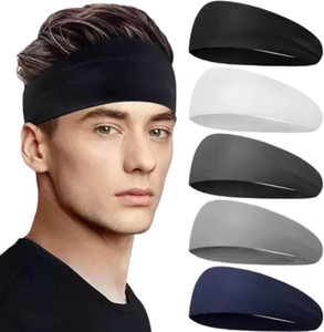 Caiuse Running Sweat Head Bands for Sports - Athletic Sweatbands Head ...