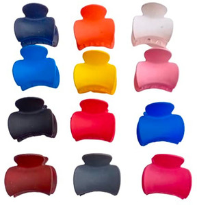 Myra Collection Black Plastic Hair Clutch for Women Set of 6 Hair Claw ...