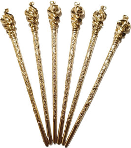 jai enterprises Golden Juda Hair Pins Hair Bun Sticks Hair Accessories ...
