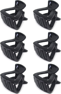 nsb herbals Black Plastic Hair Clutch For Women, Girls Medium Size Hair ...