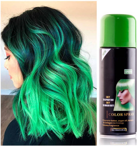 MYEONG Professional & Temporary Hair Color Spray , Green - Price in ...