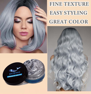 BLUEMERMAID Grey Hair Wax Color,Temporary Hair Wax Dye Styling Cream ...