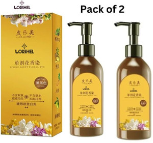 LORSHEL japanese hair dye shampoo | with Advanced Formula , Black ...