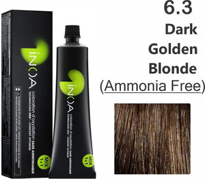 INOA Hair Colour No 6.3 Dark Golden Blonde 60 Gm, With 20 Vol Developer ...