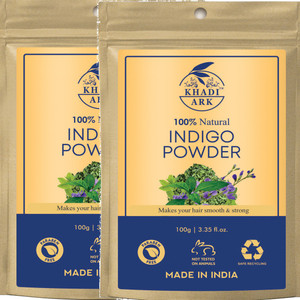 Khadi Ark Indigo Powder For Grey to Black Hair (Indigo Black Mehndi ...
