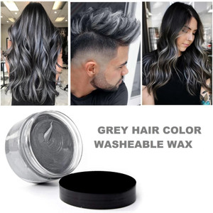 GABBU Temporary Natural Highlights, Instant Hairstyle Special Wax Grey ...