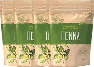 Aroma Magic Henna Powder 200gm Pack Of 4 , Natural Color - Price in ...