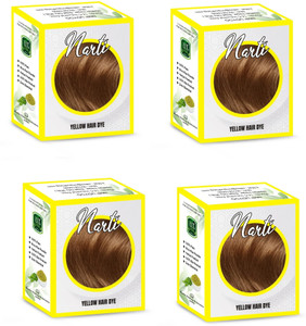 NARTI Natural 100% Pure Hair Color & Hair Dye , Yellow - Price in India ...