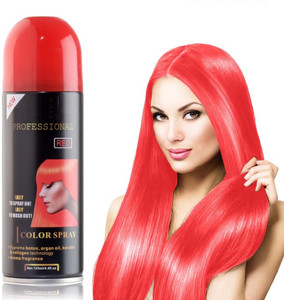 EVERERIN Temporary Easy To Use Hair Red Color Spray , Red - Price in ...