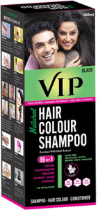 VIP Hair Colour Shampoo, 400ml , BLACK - Price in India, Buy VIP Hair ...