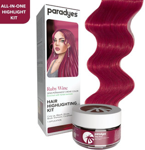 Paradyes Ammonia Free Ruby Wine Semi-permanent Hair Color Highlighting ...