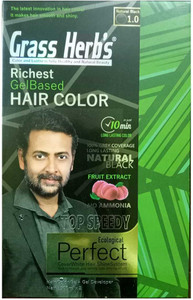 Grass Herbs RICHEST GELBASED HAIR COLOR , NATURAL BLACK - Price in ...