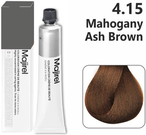 MAJIREL Hair Color No.(4.15) - 49.5gm With 75ml Developer , Mahogany ...