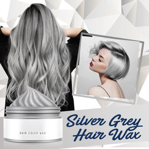 WOONGMI Temporary Natural Hairstyle Hair Colour Wax grey , Grey - Price ...