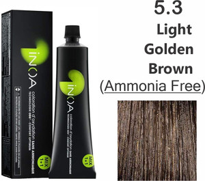 INOA Hair Colour No 5.3 Light Golden Brown 60 Gm, With Developer 90ml ...