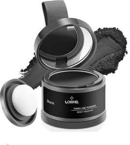 LORSHEL Hairline Shadow Powder Stick Black for Gray Hair Merging Powder ...