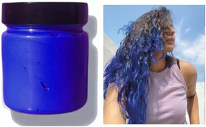 GABBU Shiny hair look Stylish Hair Blue Color Wax Hair Wax , BLUE ...