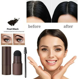 HUZURLU Hairline Shadow Powder Stick Hair Powder Sponge-01 , BLACK ...