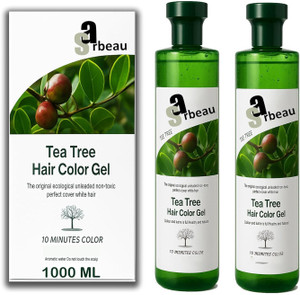 Sarbeau Tea Tree Color Gel Green Color, does not color scap, 500mlx2 ...