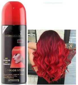 Jiwoo Temporary And Instant Use All Day Red Hair Color Spray , red ...