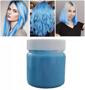 GFSU Hair Color Wax, Blue Hair Dye Natural Instant Hairstyle Cream or ...